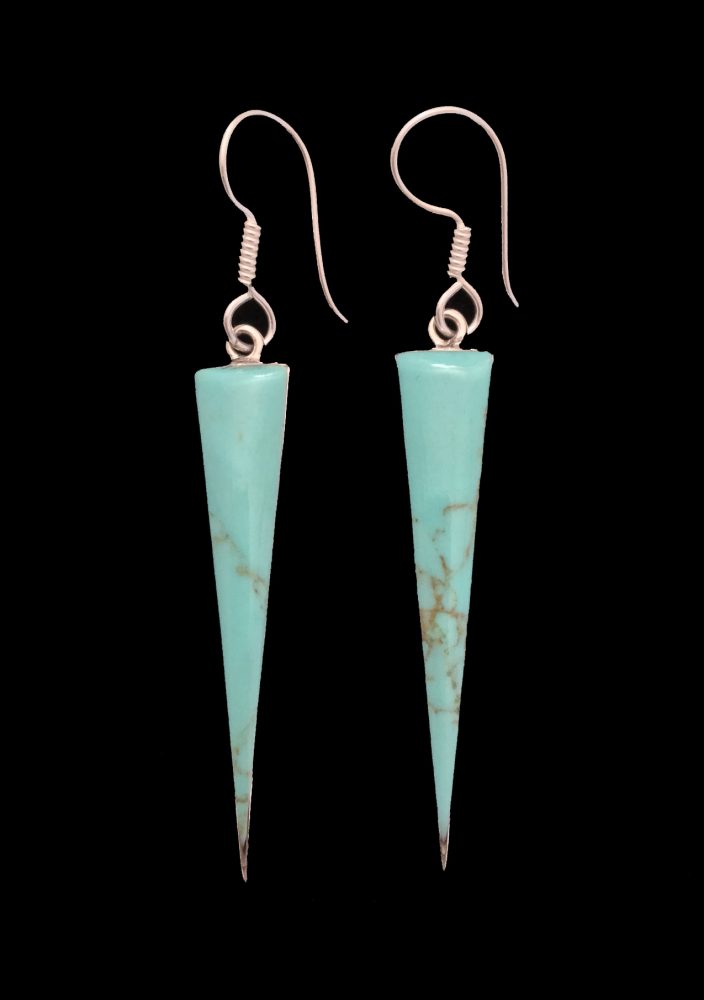 Turquoise Enamel Triangles : Elysium Inc